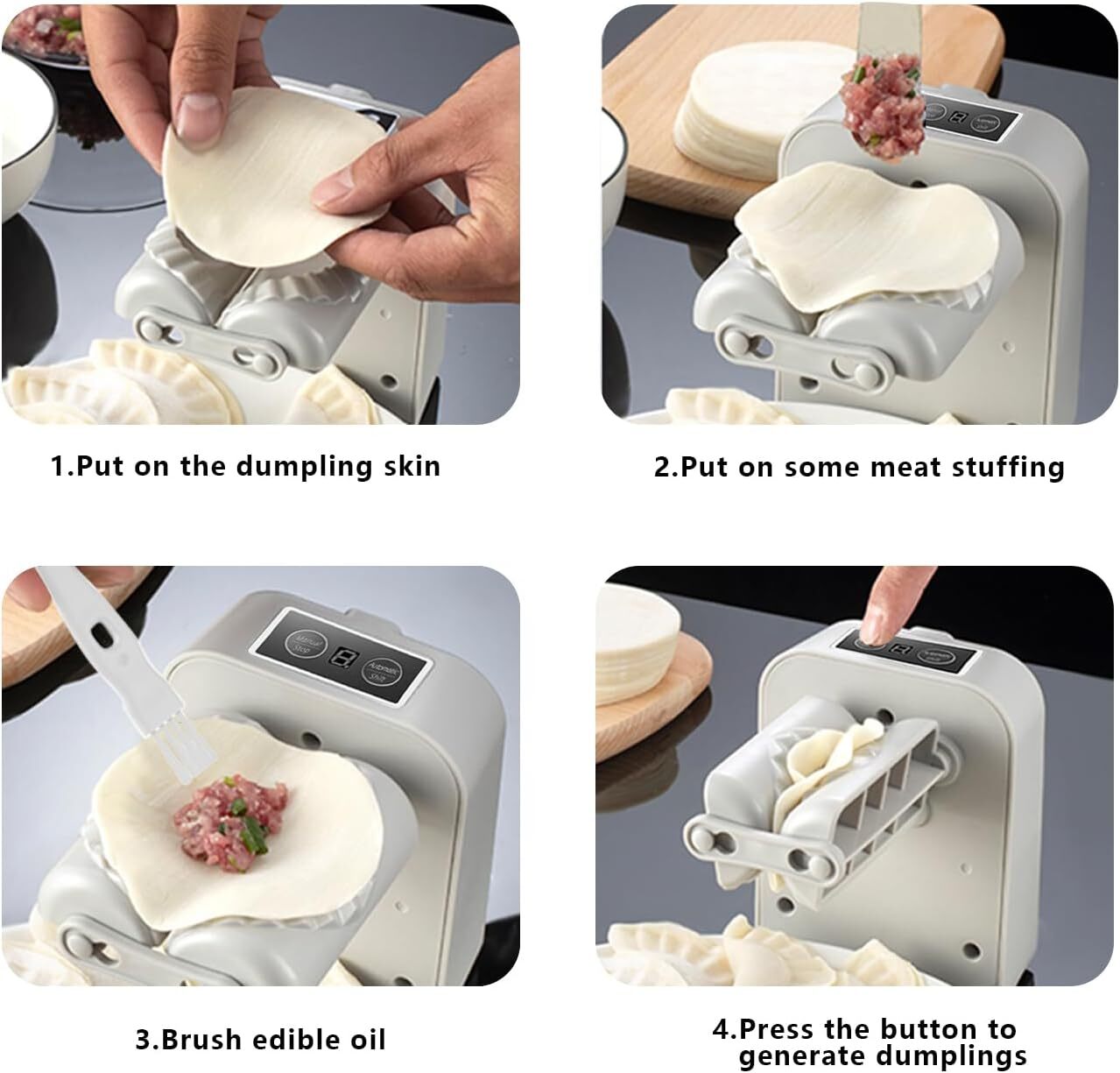 Electric dumpling maker household fully automatic small dumpling press ...