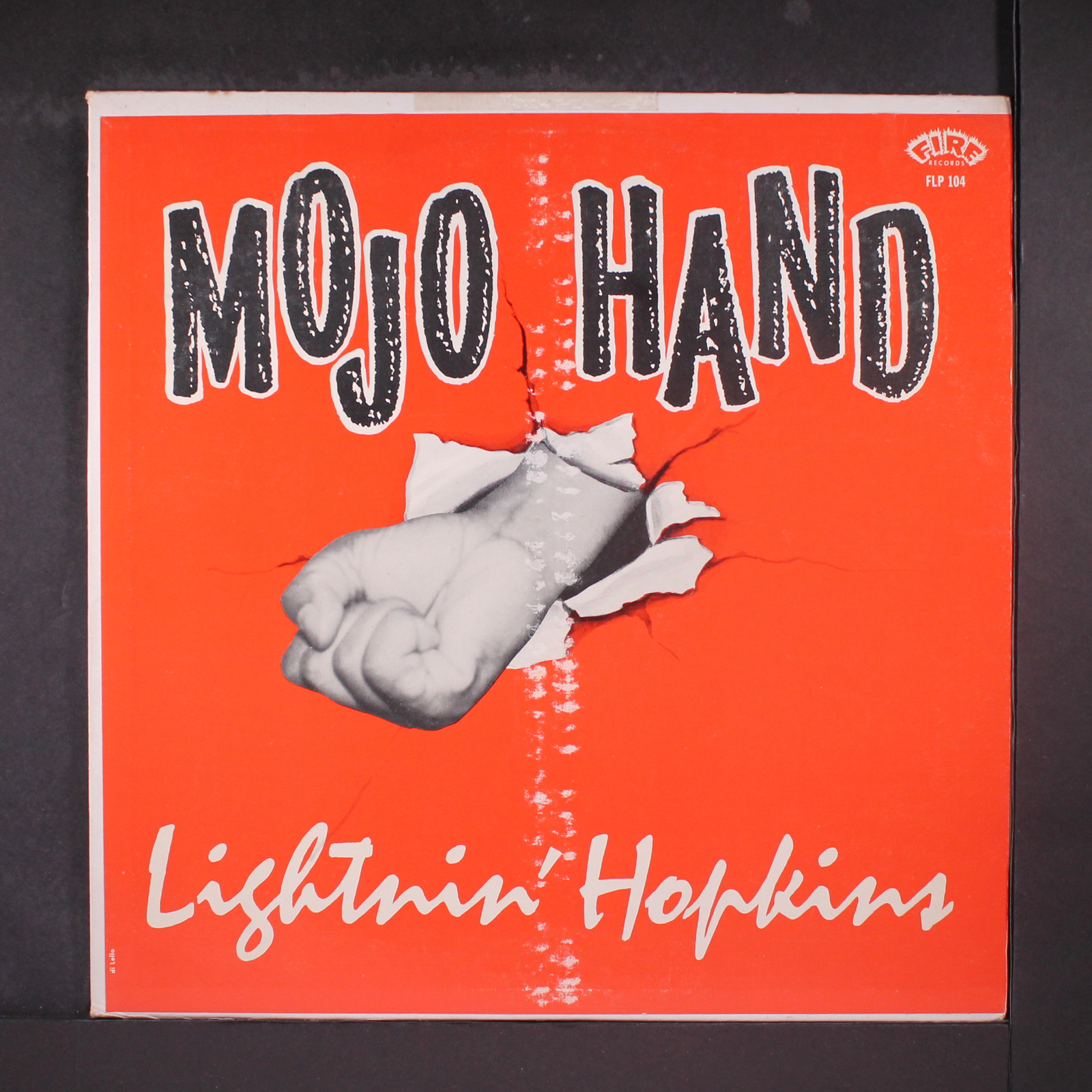 LIGHTNIN' HOPKINS: mojo hand FIRE 12" LP 33 RPM | eBay