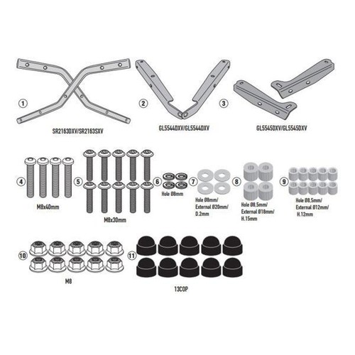 Rear rack Kappa top cases Monokey Monolock Yamaha MT10 2022-2023 | eBay