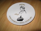 QE2 Cruise Ship Plate - 1994 Captain Robin Woodall Cunard Queen ...