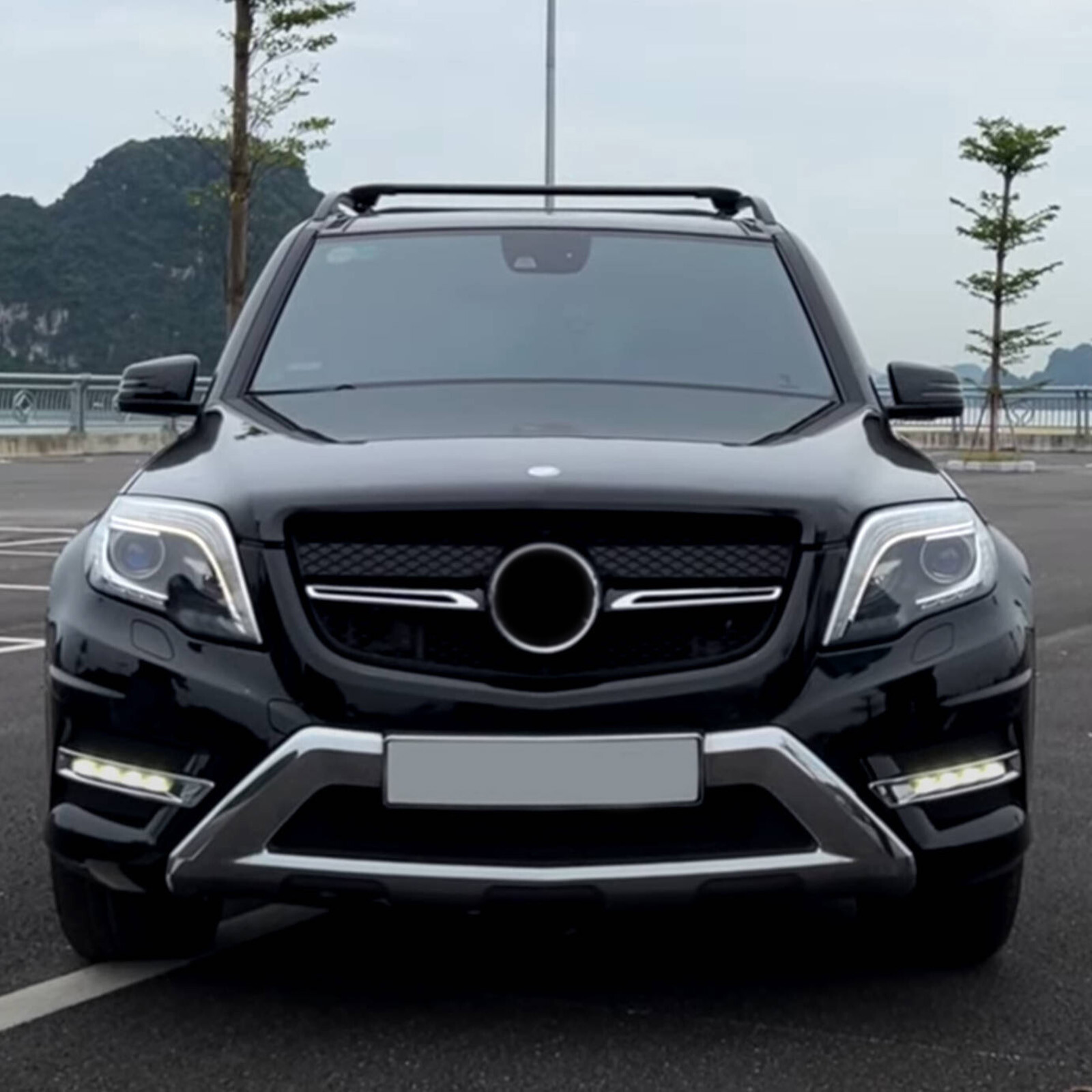 Black Front Grille Grill For Mercedes Benz GLK X204 GLK250 GLK350 13-15 ...