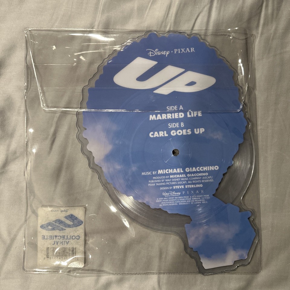 Up! Disney Pixar Shaped Vinyl - Michael Giacchino Collector’s Vinyl NEW ...