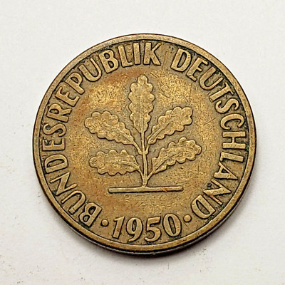1950 D Germany 5 Pfennig, Munich Mint, KM# 107 | eBay