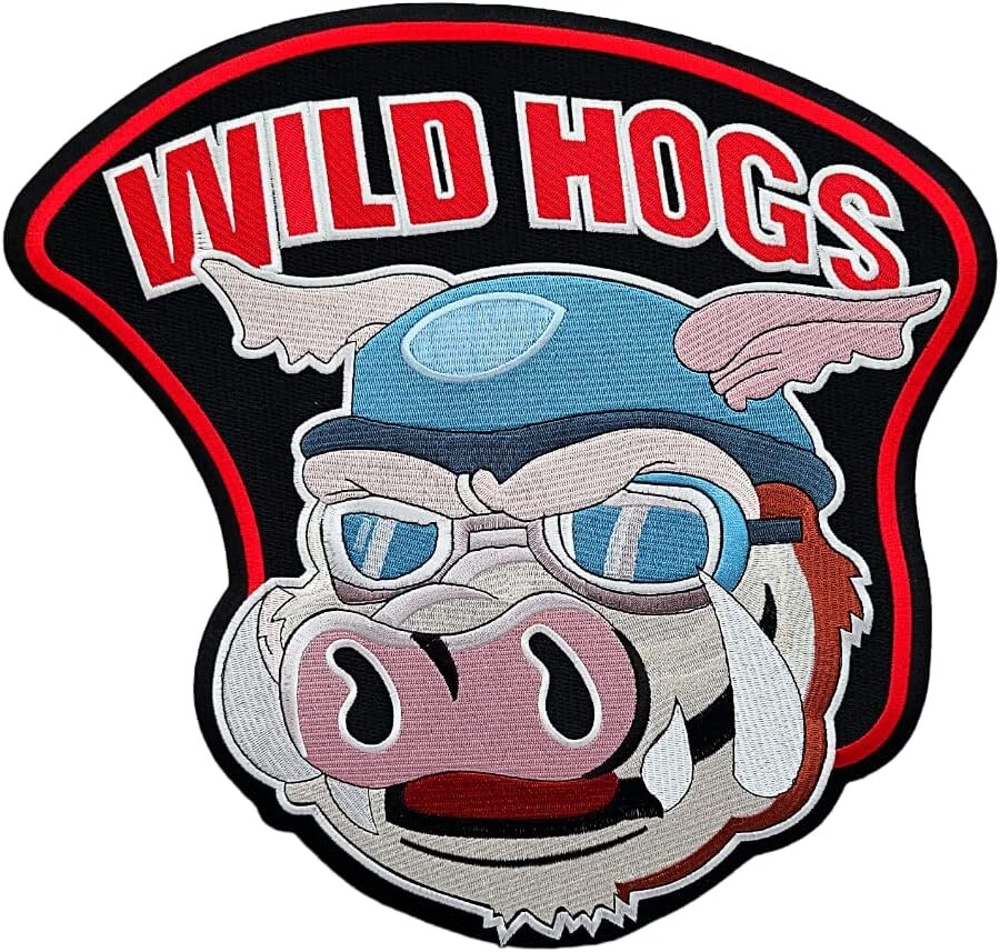Wild Hogs Jacket Vest Biker Back Patch - 12 Inch Iron On Sew On | eBay