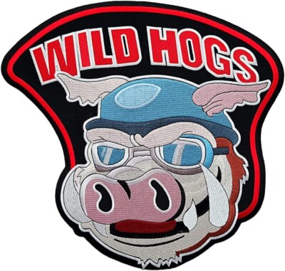 Wild Hogs Jacket Vest Biker Back Patch - 12 Inch Iron On Sew On | eBay