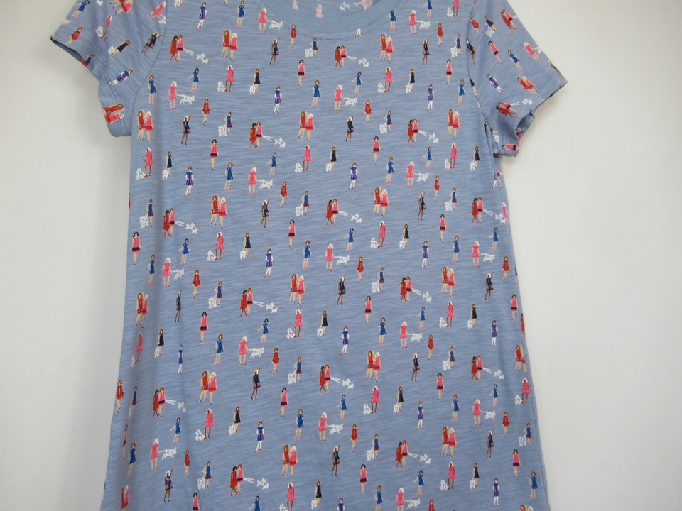 Boden Printed Crew Neck t shirt Sea Mist Ladies Size XS J0591 sample | eBay