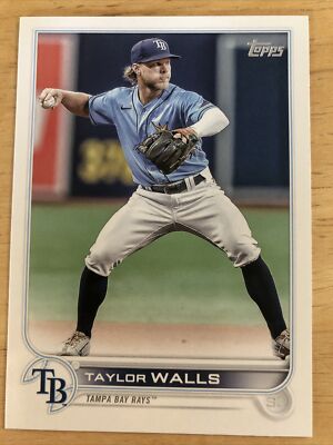 2022 Topps Update Series #US108 Taylor Walls Tampa Bay Rays Baseball ...