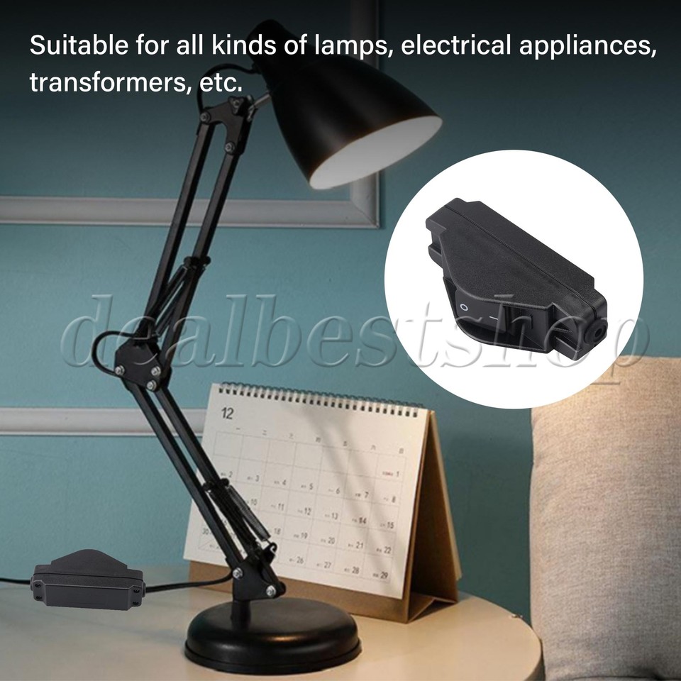 5x Push Button Inline Cord Switch 30A 12V-380V IP65 for Light Control ...