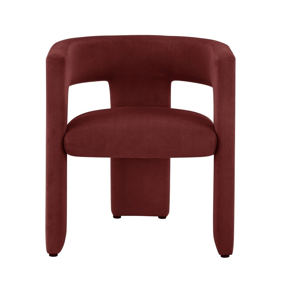 Dusk Quinn Rust Matte Velvet Chair RRP £169 | eBay UK