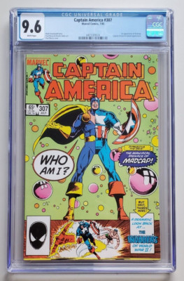 Captain America #307- KEY ISSUE - 1st Appearance of Mad Cap - NM+ - CGC ...