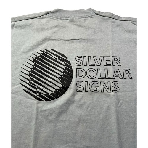Vintage 80s Silver Dollar Signs Single Stitch T-Shirt - Made in USA ...