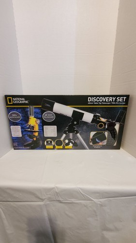 NEW National Geographic 40 mm Tabletop Telescope/900x Microscope ...