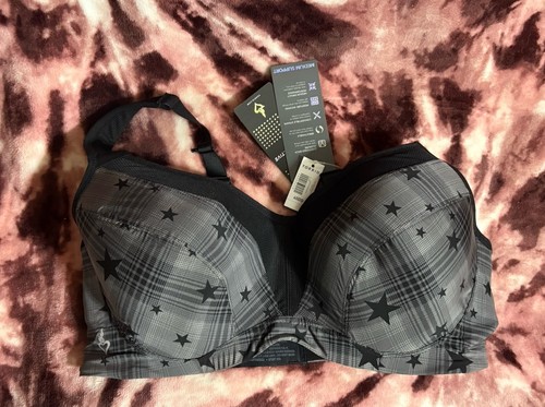 NEW - Torrid Active 40DD Mid Impact Underwire Active Sports Bra Plaid ...