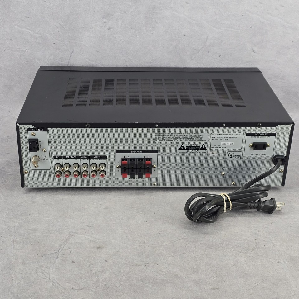 Vintage SONY STR-DE197 Audio Video Receiver Stereo Amplifier FM/AM ...
