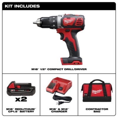 Milwaukee ‎2606-22CT M18 Cordless Drill Driver - Red | eBay