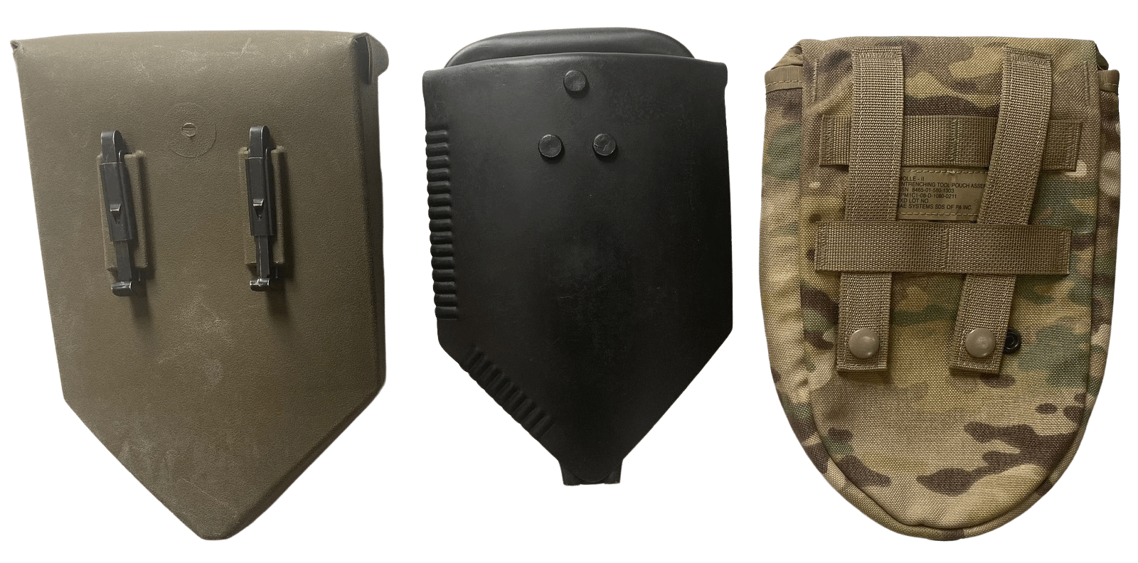 USGI Military Entrenching Tool with 2 cases - MOLLE OCP/ALICE OD Green ...