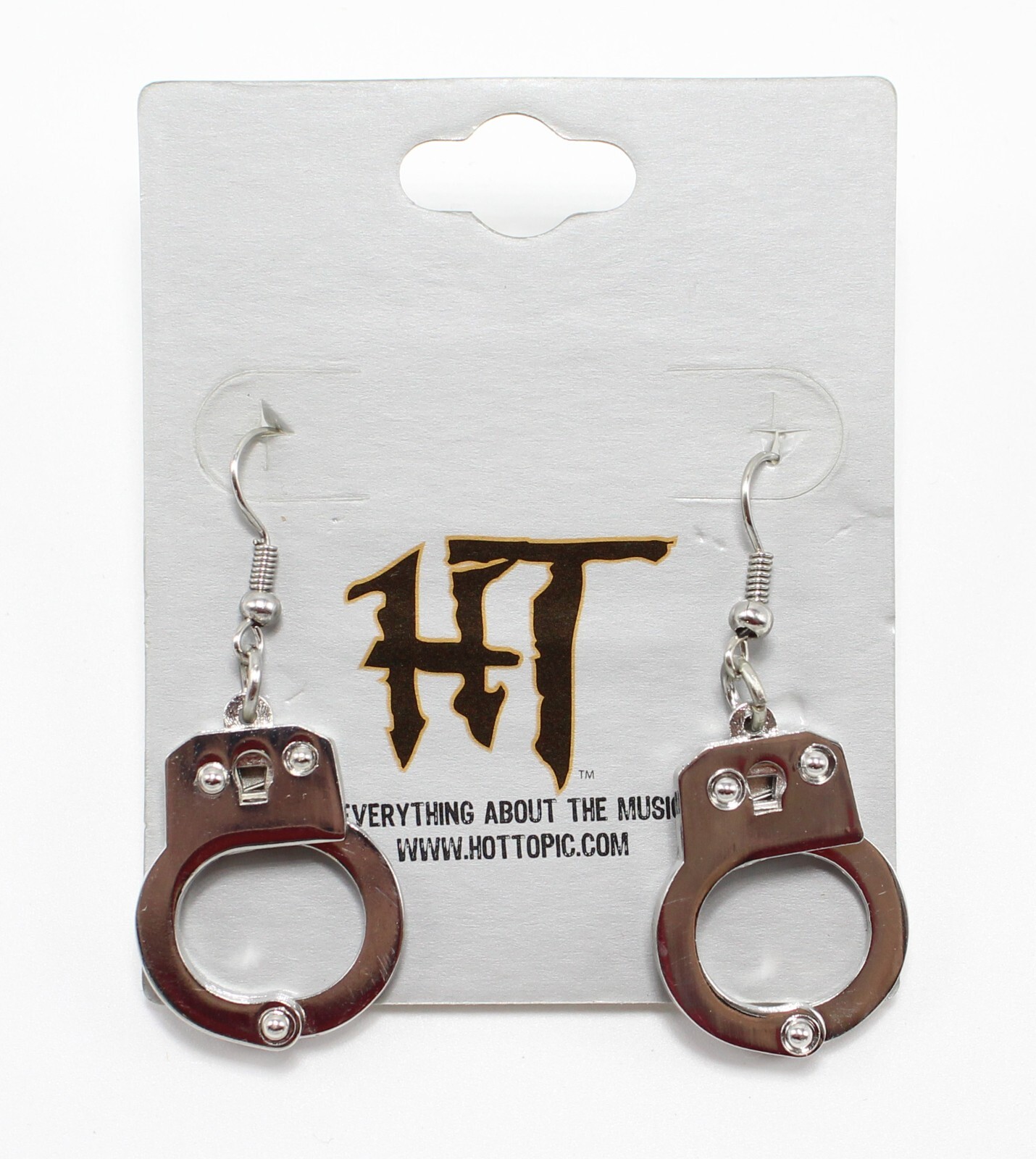 New Silver Handcuff Earrings by Hot Topic #E1290 | eBay