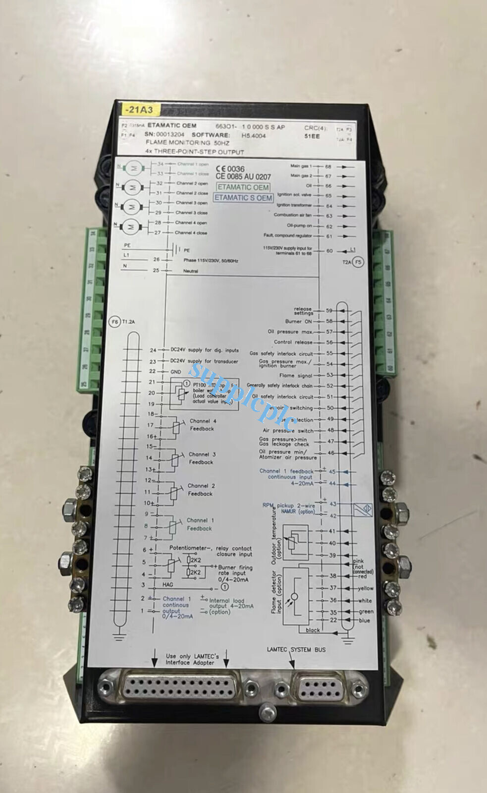 Used Burner Control Lamtec Etamatic OEM 663O1-1 0 22D S AP DHL or FedEx ...