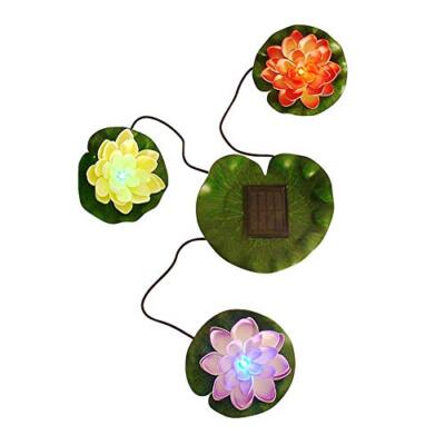 Floating Solar Lily Pads Lights For Pond Decor | eBay