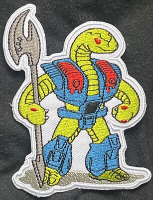 BATTLE BEASTS embroidered SNAKE figure patch action takara transformers ...