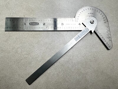 Craftsman Protractor Square 9-4026 Stainless Steel | eBay