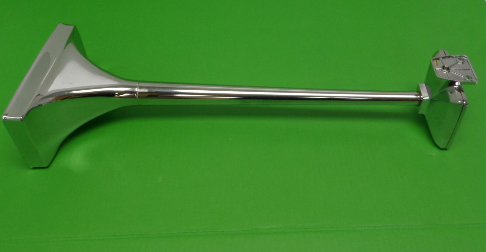 Chrome Roof Mount Low Tone Air Horn with Base Mount Peterbilt Kenworth ...