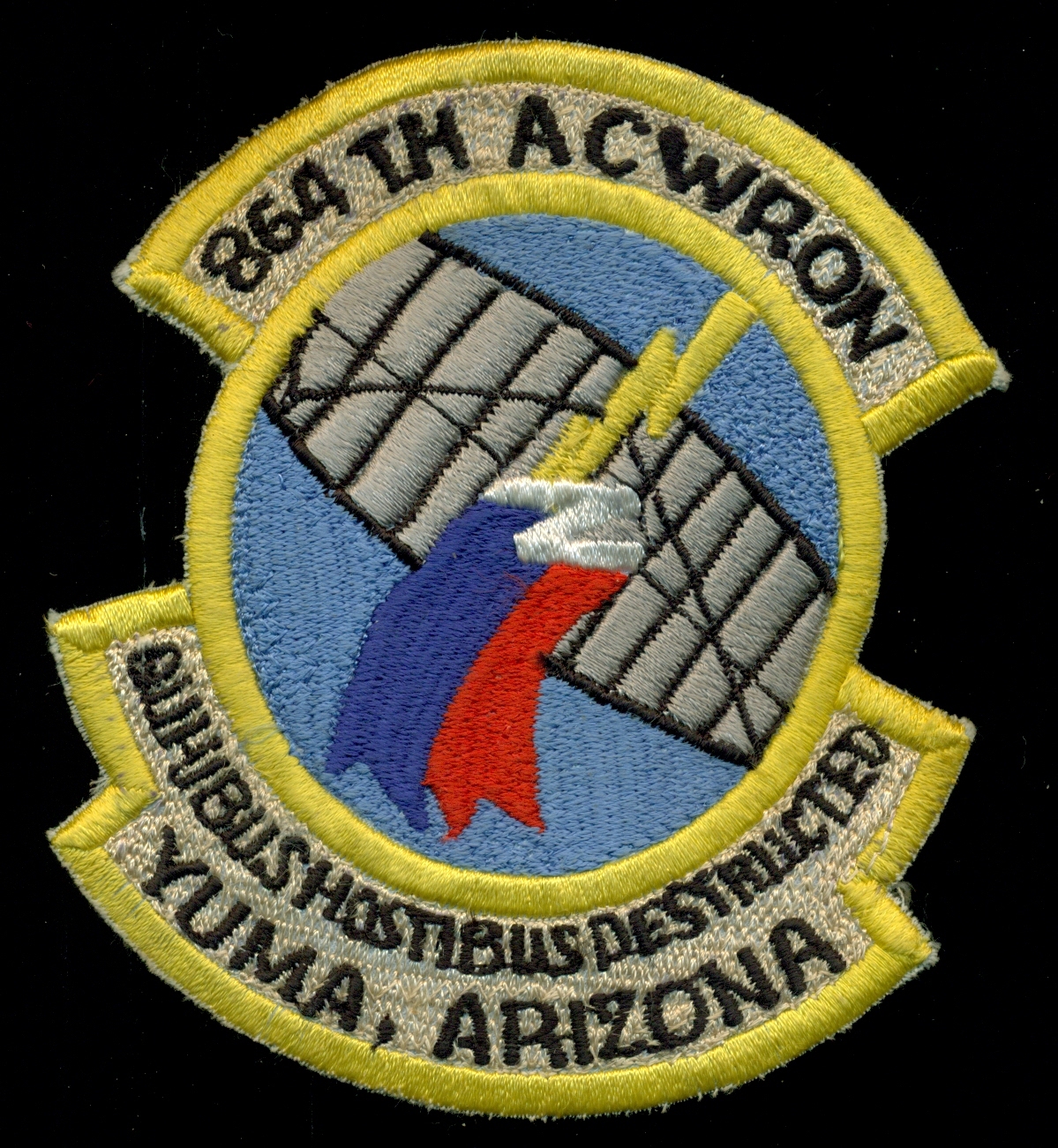 USAF 864th ACWRON Air Control & Warning SQ Yuma Arizona Patch S-19 1 | eBay