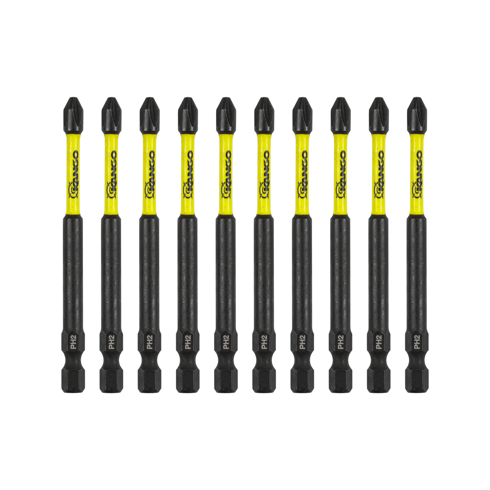 Kango Hypertorque 89mm PH2 Impact Driver Bit 10 Pack Power Tool ...