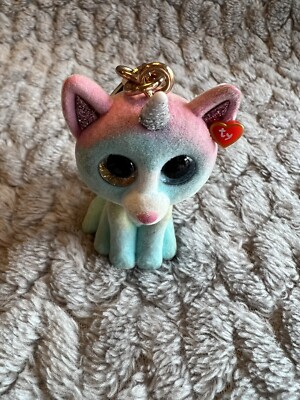 TY Beanie Boos Mini Boo Collectible Metal Key Clip - HEATHER the Cat | eBay