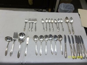 Vintage1930 NATIONAL SILVER CO Flatware Silverware Princess Royal ...