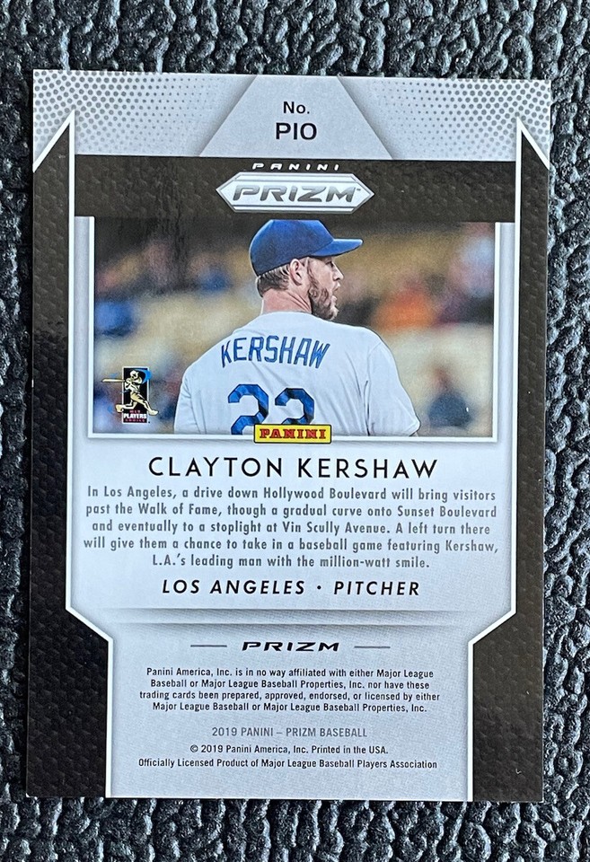 🔥CLAYTON KERSHAW 2019 PRIZM PROFILES BLACK REFRACTOR!🔥CASE HIT! DODGERS ...