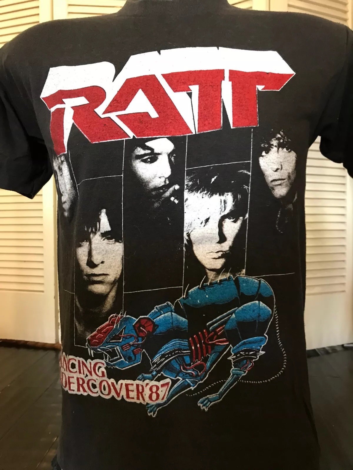 Rare Vintage 1987 Ratt Poison Tour Shirt Size Medium Rock Metal | eBay