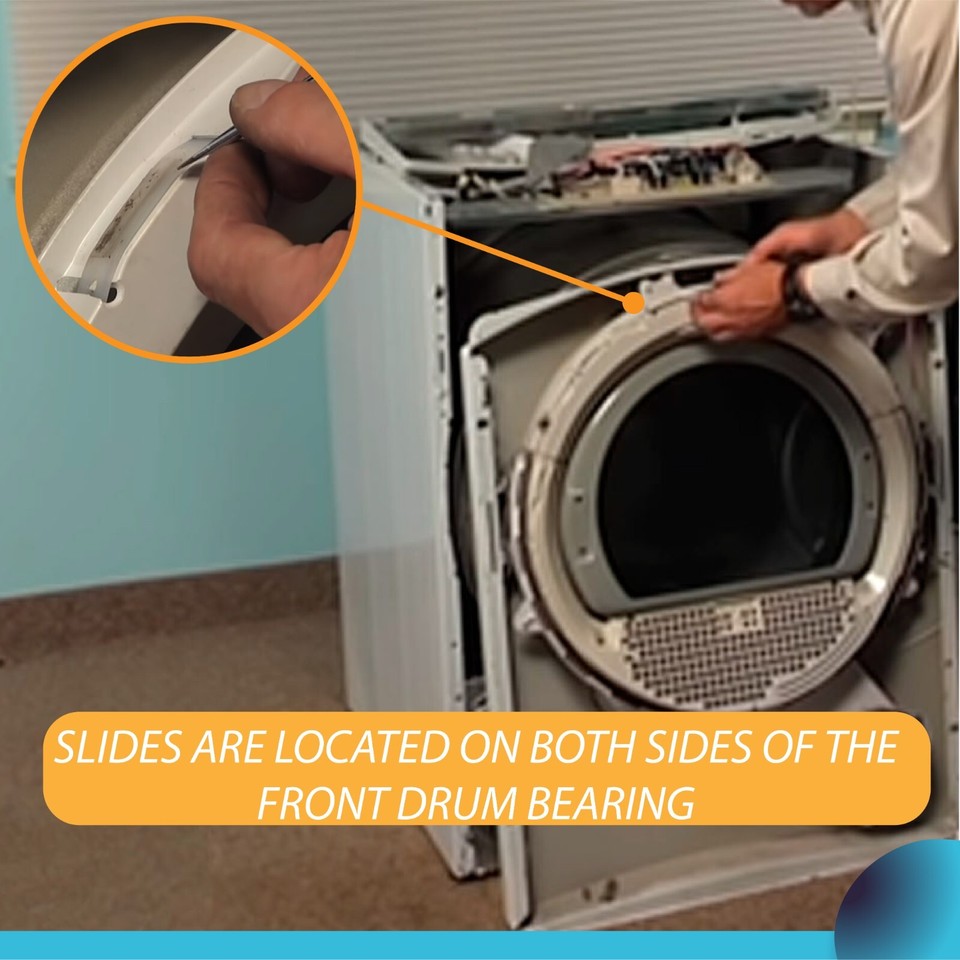 WE1M504 & WE1M1067 Dryer Drum Bearing Slide Replacement Kit | eBay