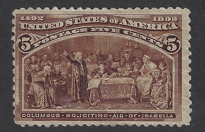 1893 US #234 MHH CV $55 Hinge remnants | eBay