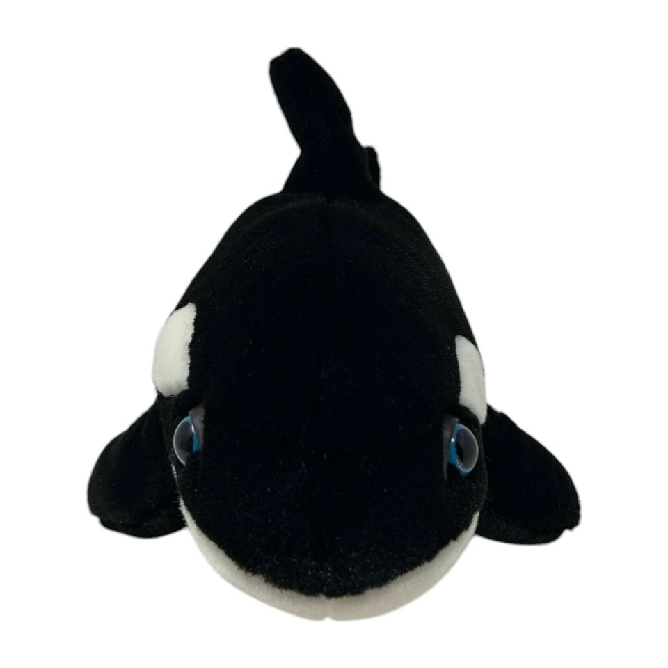 Sea World Stuffed Animal Plush Large Orca 17 Inch Long Killer Whale ...