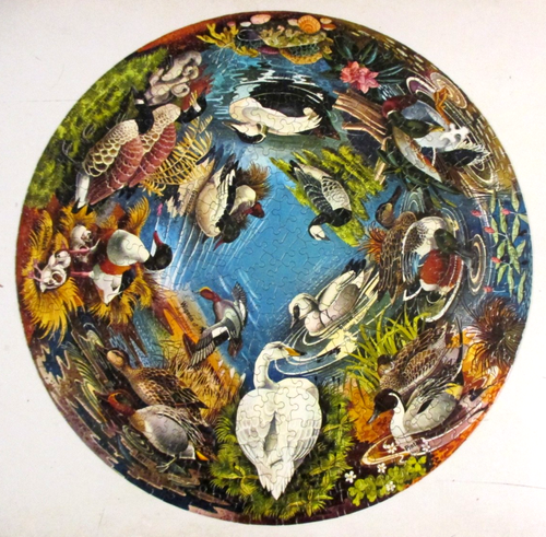 VINTAGE - WADDINGTONS CIRCULAR JIGSAW - WILD FOWL (1972) - 1PM | eBay UK