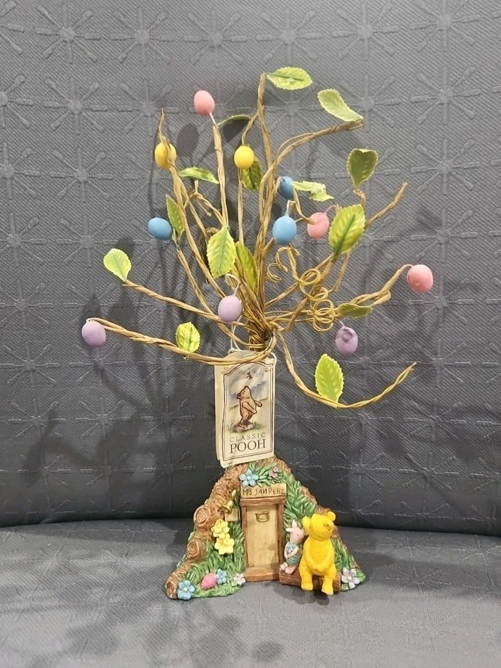 Vtg Disney Classic Pooh Winnie The Pooh Piglett Mr Sanderz House Easter ...
