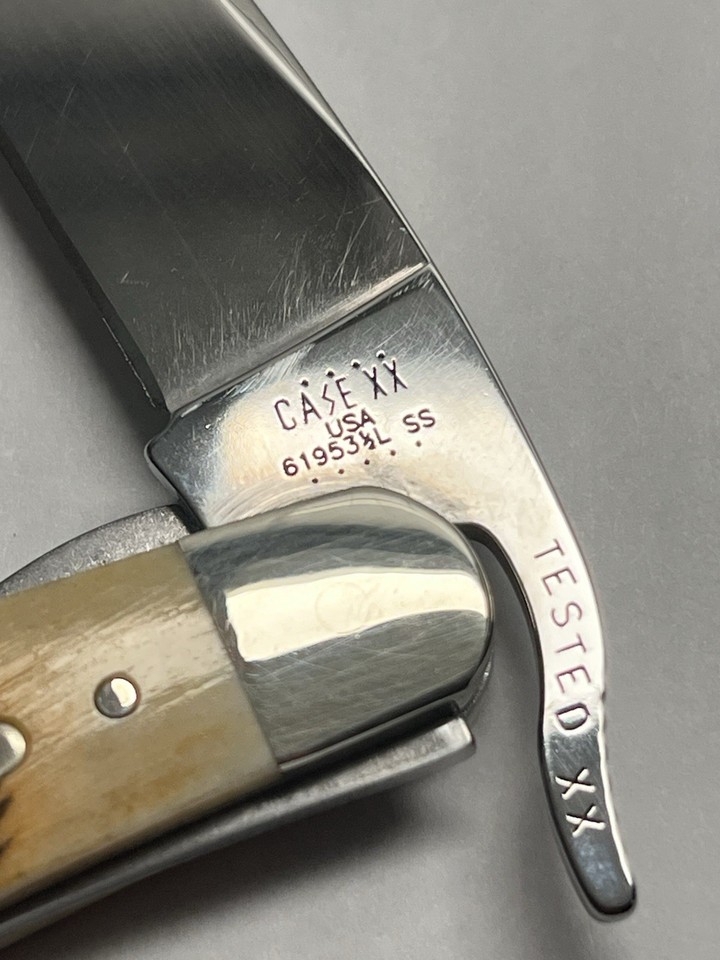 Case XX 61953 1/2 L Sawcut Amber Bone Drop Point Russlock Knife | eBay