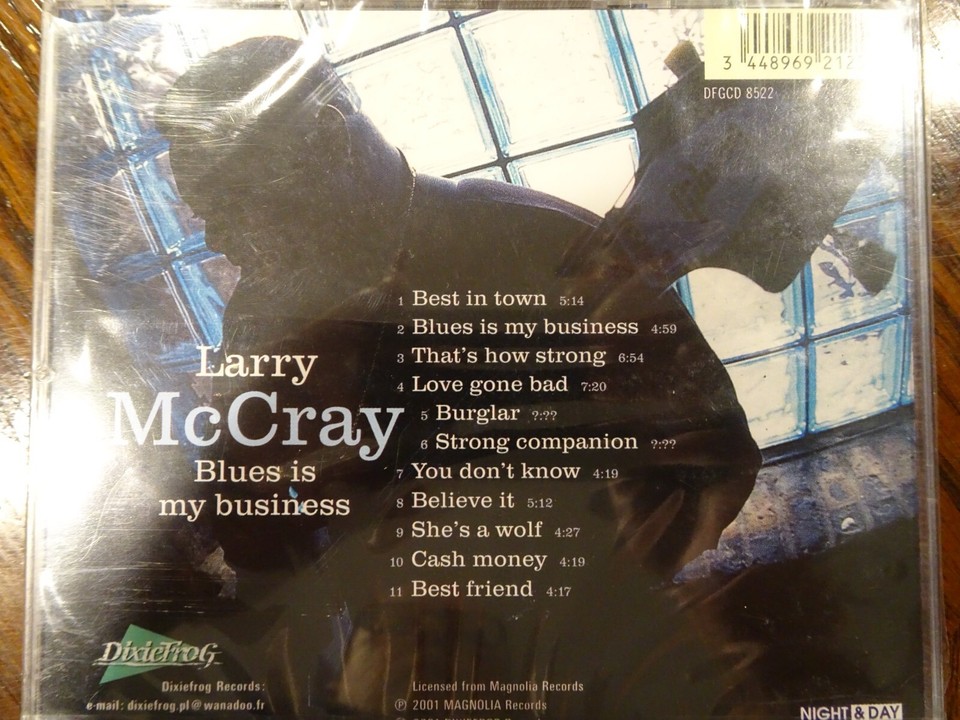 SUPER RARE - NEW! - Larry McCray - Blues Is My Business - CD - Free ...