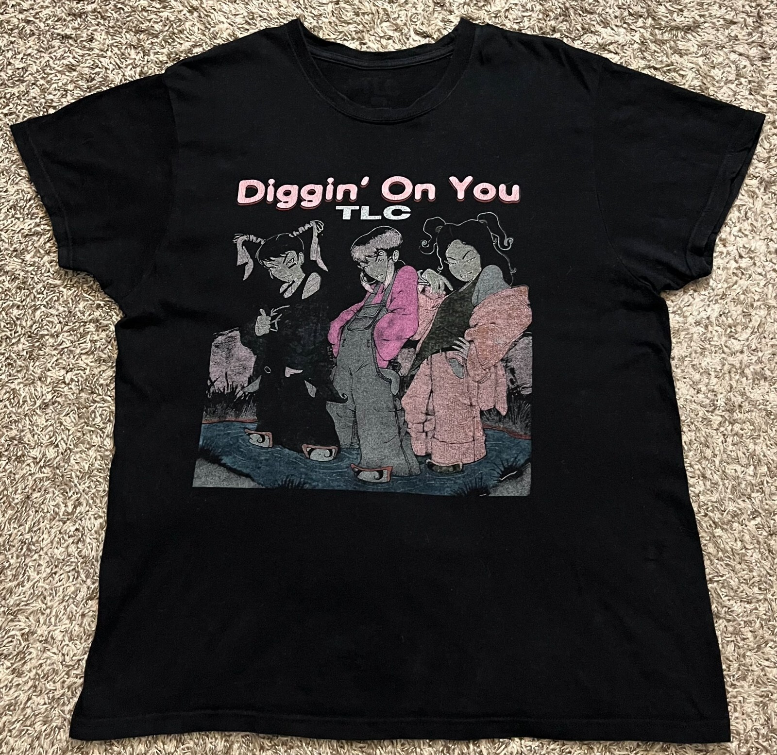 TLC Official Diggin' On You Distressed Graphic Women'… - Gem