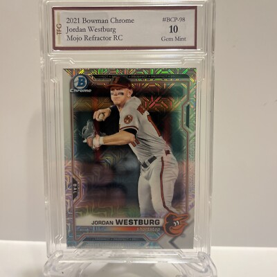 2021 Bowman Chrome Jordan Westburg Mojo Refractor RC #BCP-98 TFG GEM ...