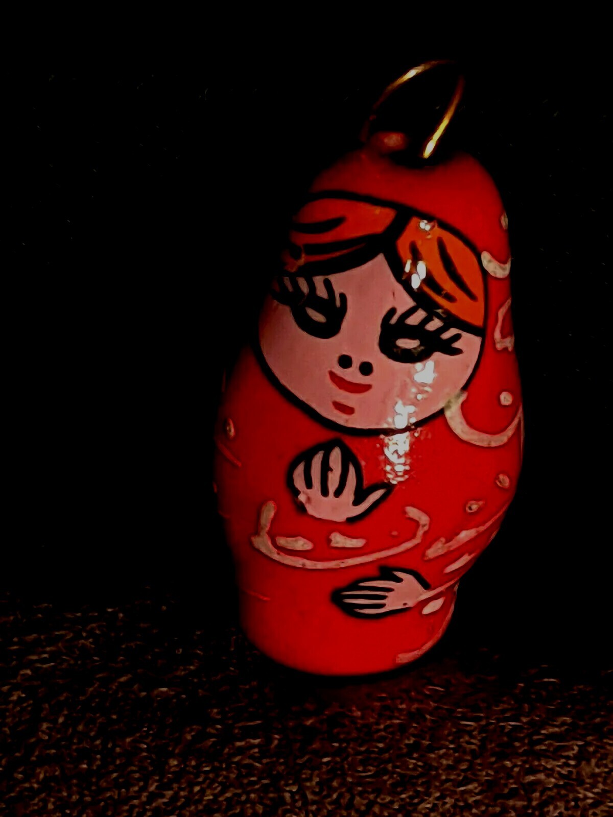 Wood Pendant Russian Doll RED Babushka Hand Made | eBay