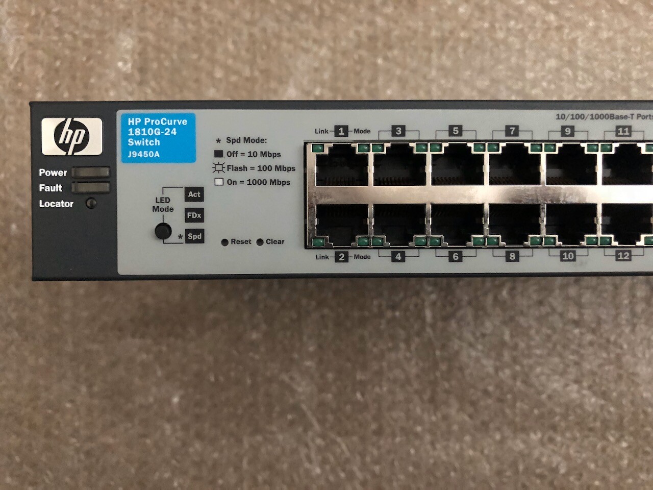 HP 1810-24G (J9450A) 24-Port Gigabit Ethernet Switch for sale online | eBay