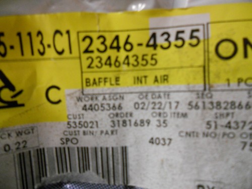 GM BAFFLE 23464355 ( CS104 DS708B1) | eBay