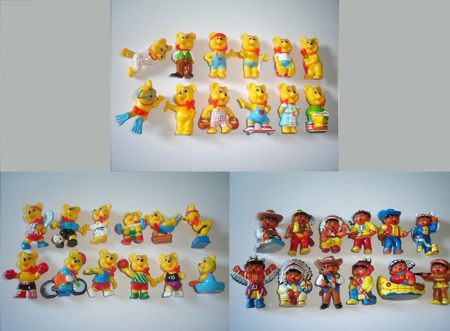 HARIBO GOLD-BEARS FIGURINES COLLECTION - 3 SETS TEDDY BEARS TEDDIES ...