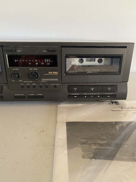 Technics Rs-tr232 Hx-pro Home Theater Audio Dual Cassette Tape Deck ...