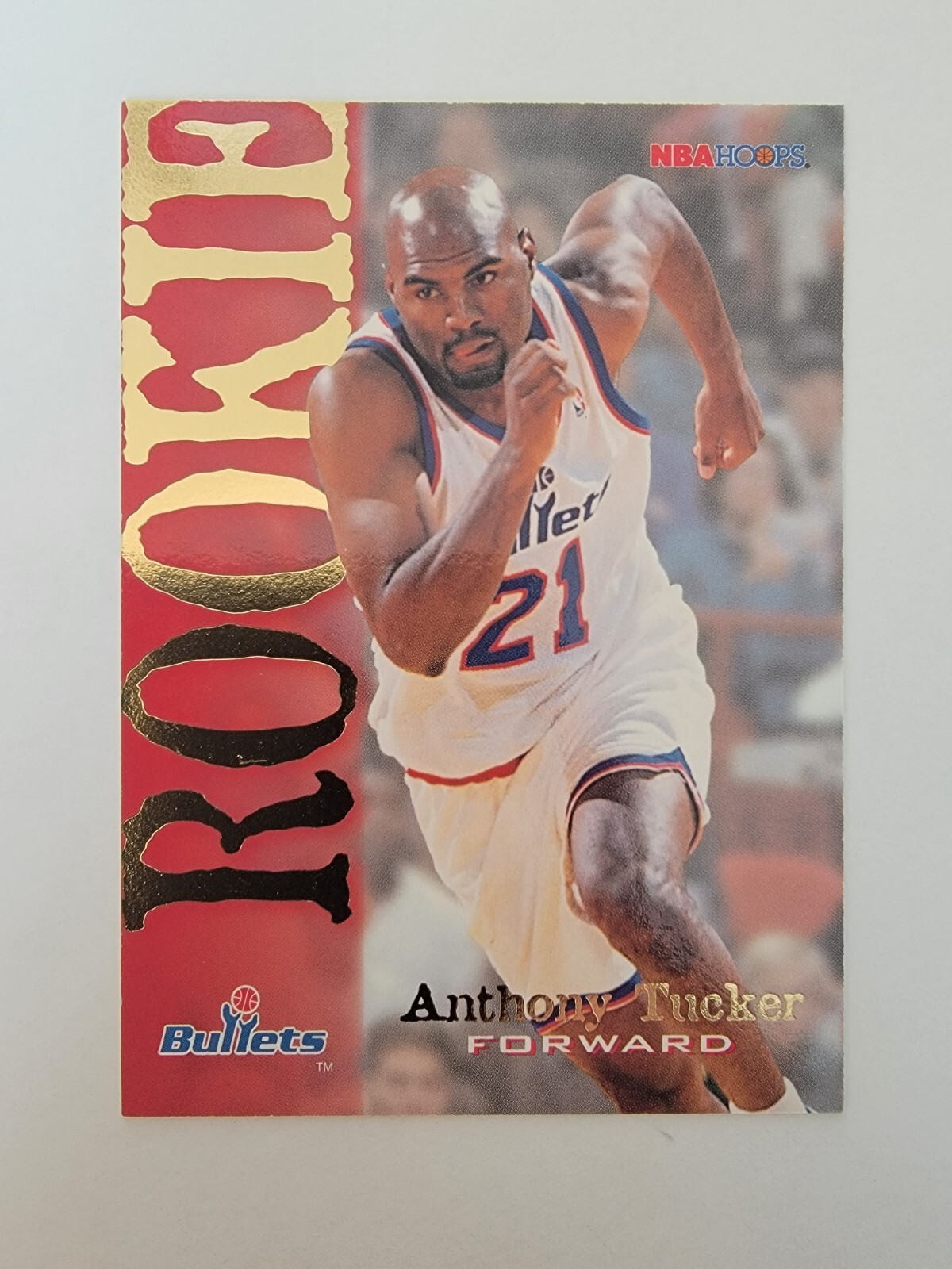 1994-95 NBA Hoops Anthony Tucker #381 Rookie RC Washington Bullets | eBay
