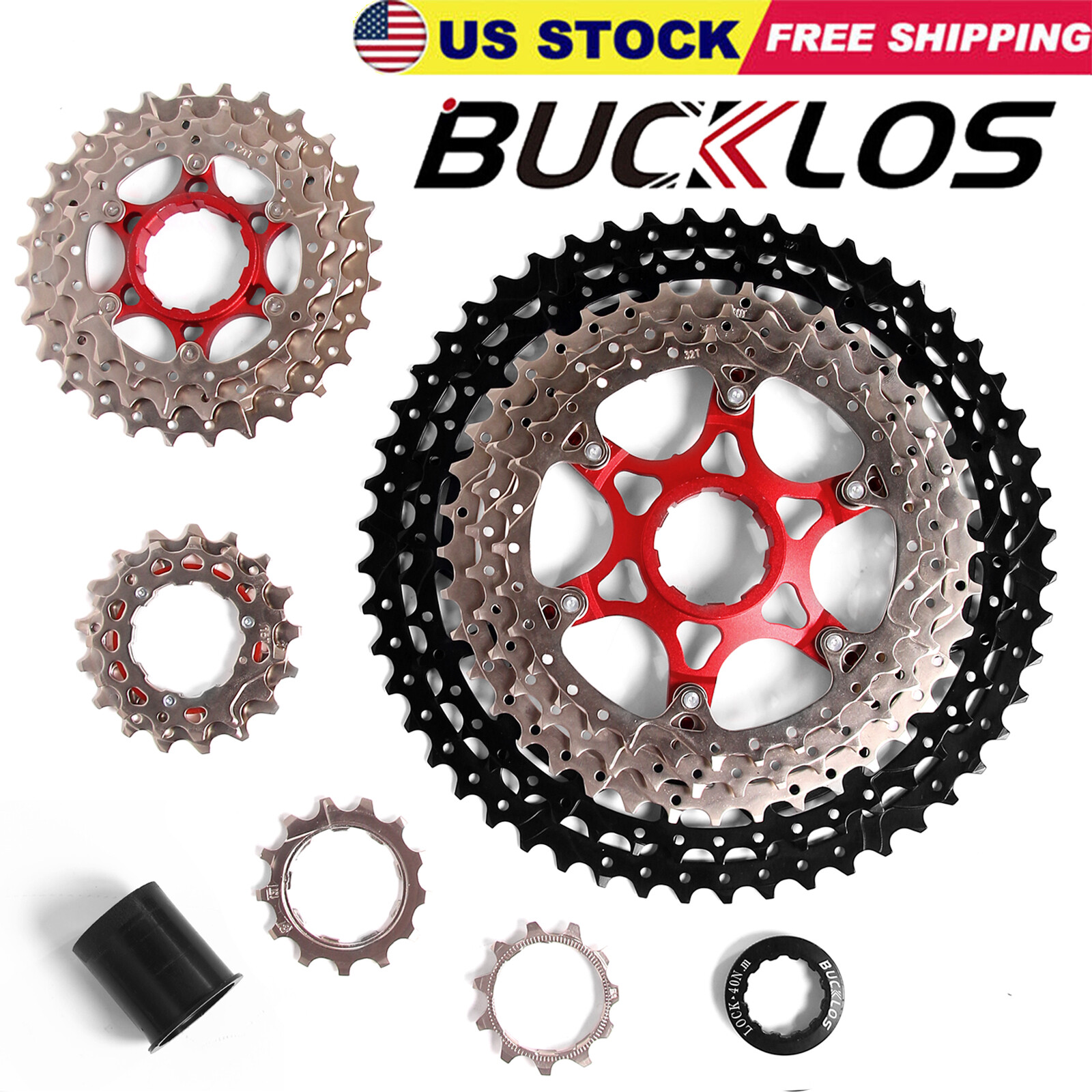 8/9/10/11/12 Speed Bike Cassette 11-52T fit Shimano/Sram Mountain ...