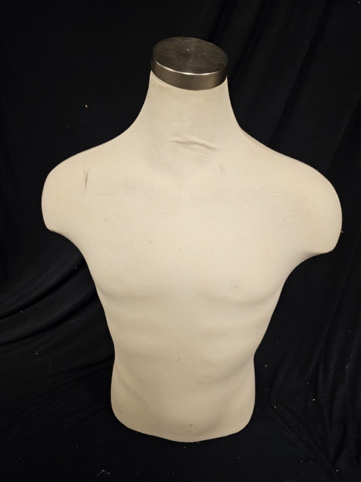 Male Mannequin Torso - Cloth covered Fiberglass - Gently Used - No ...