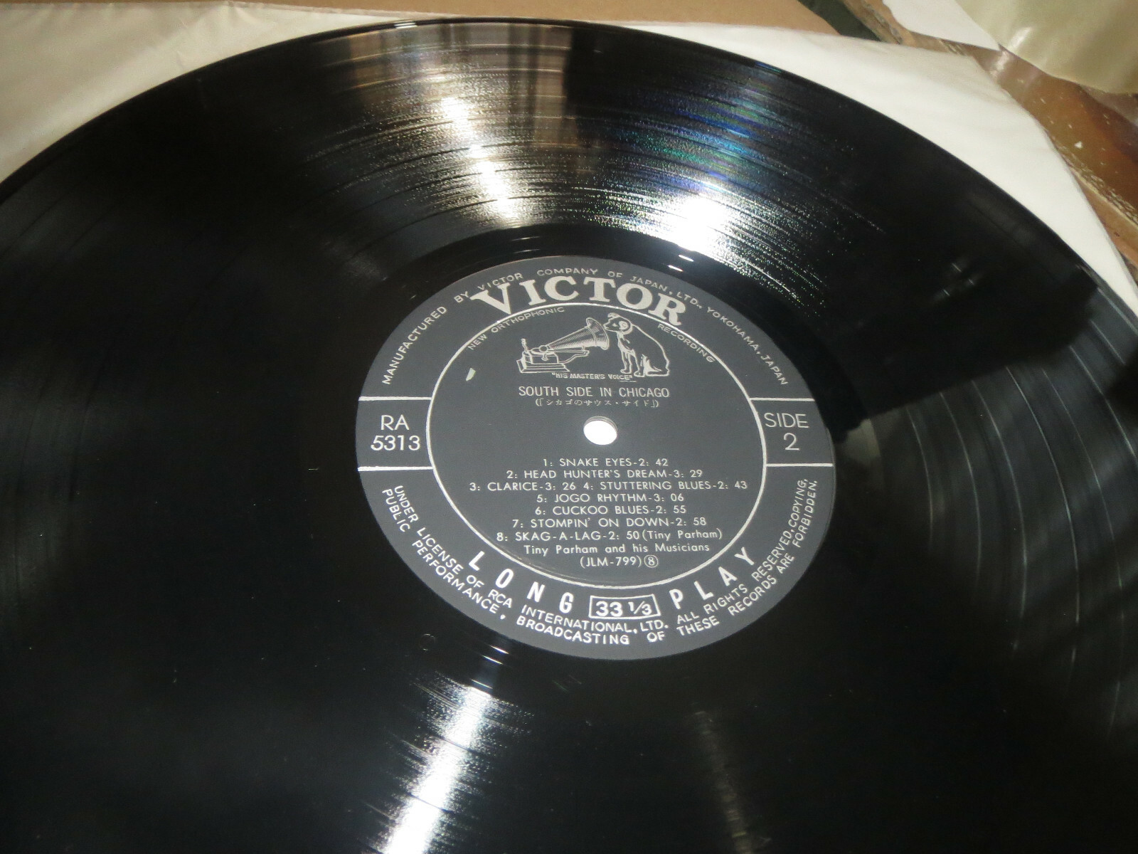 33RPM Victor (Japan) Johnny Dodds + Tiny Parham, South Side in Chicago ...